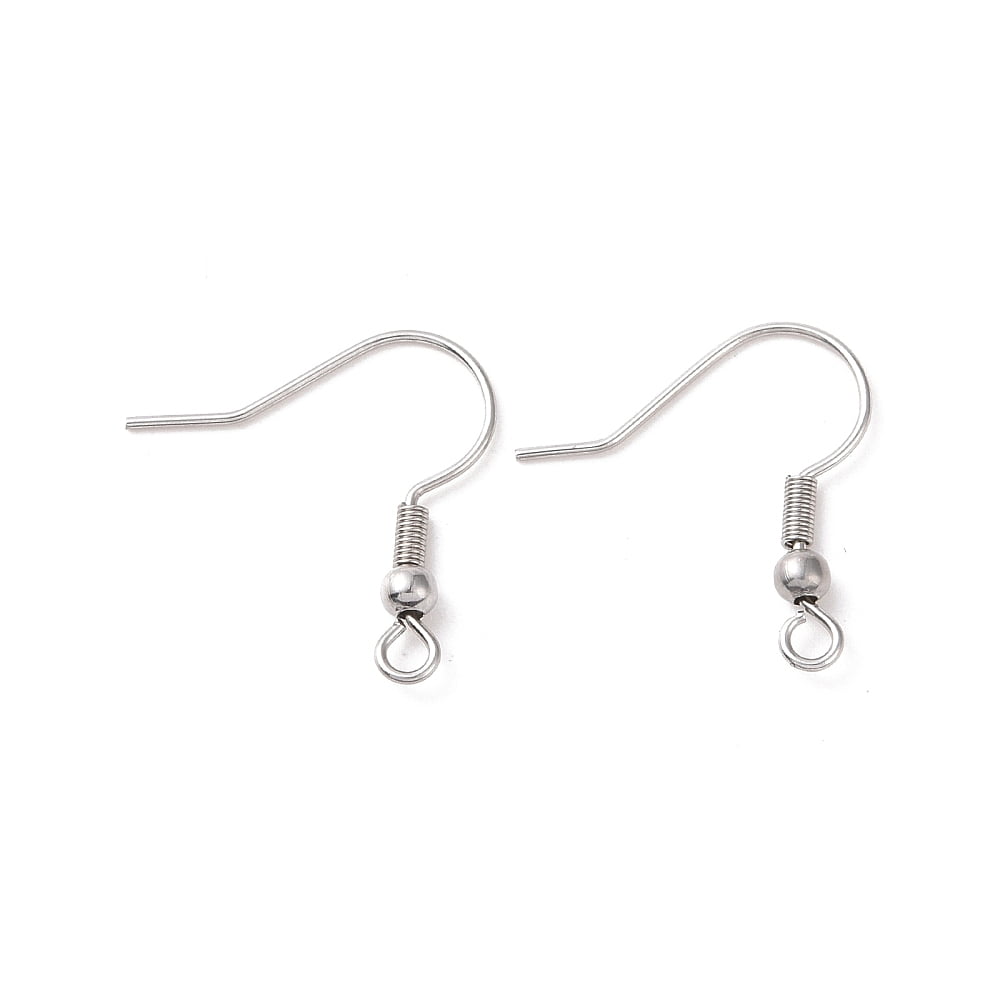 500pcs Resistant 316 Surgical Stainless Steel Earring Hooks Ear Wire ...
