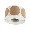 500pcs Roll Of Brown Round Craft Sticker Adhesive Labels For Craft ...