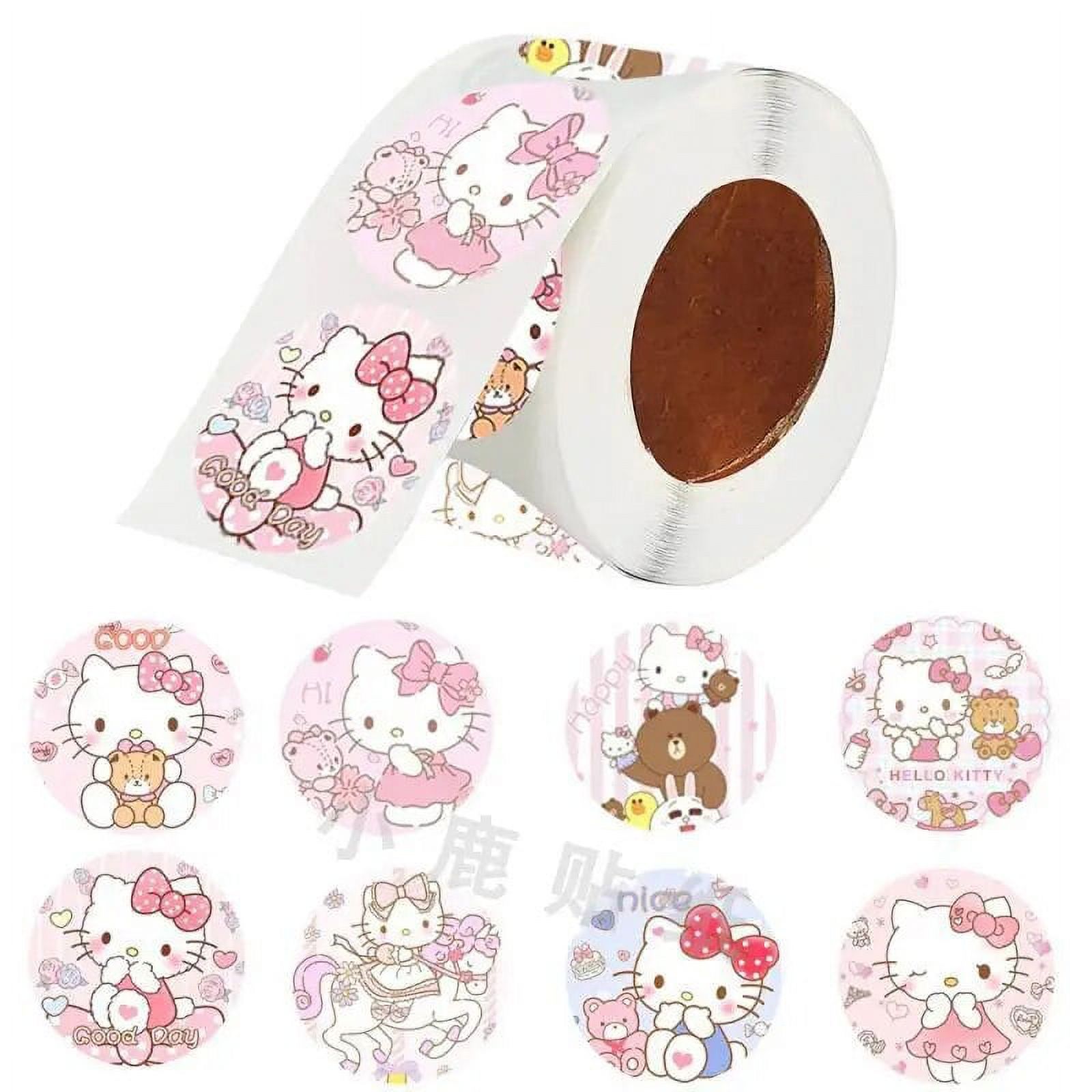 500pcs/ Roll Sanrio Hello Kitty My Melody Sticker Baking Packaging ...