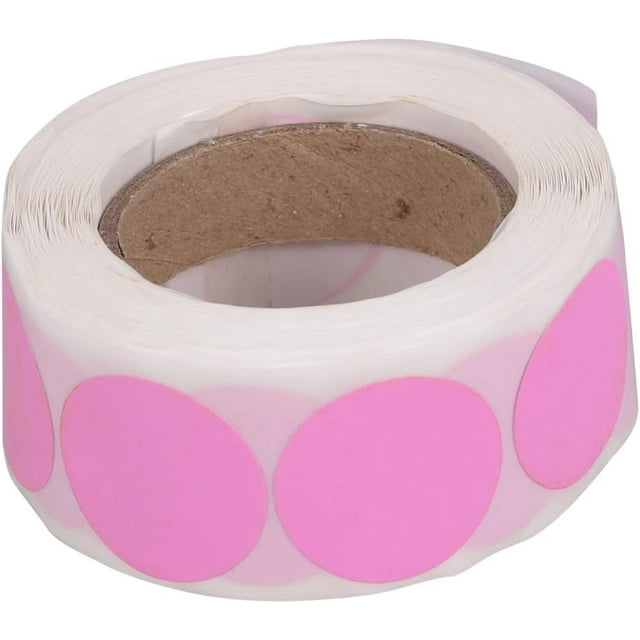 500pcs Roll Tag Sticker Flagging Tape Orange Gift Tags Stickers Orange ...