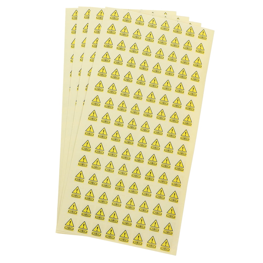 500pcs Peel and Stick Battery Warning Labels for Self-Adhesive Caution ...