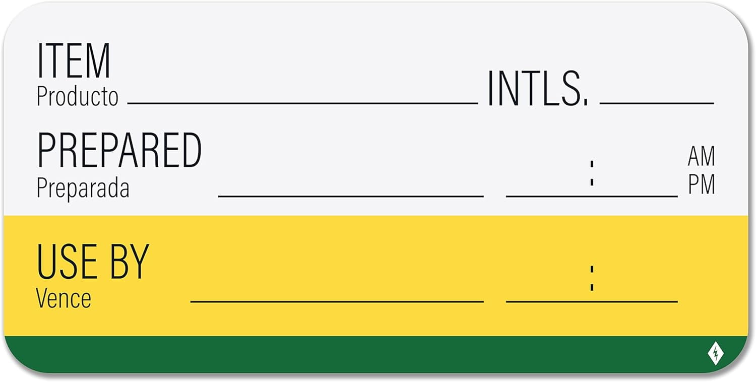 500pcs Shelf Life Labels for Food Rotation | Food Prep Use by Labels ...