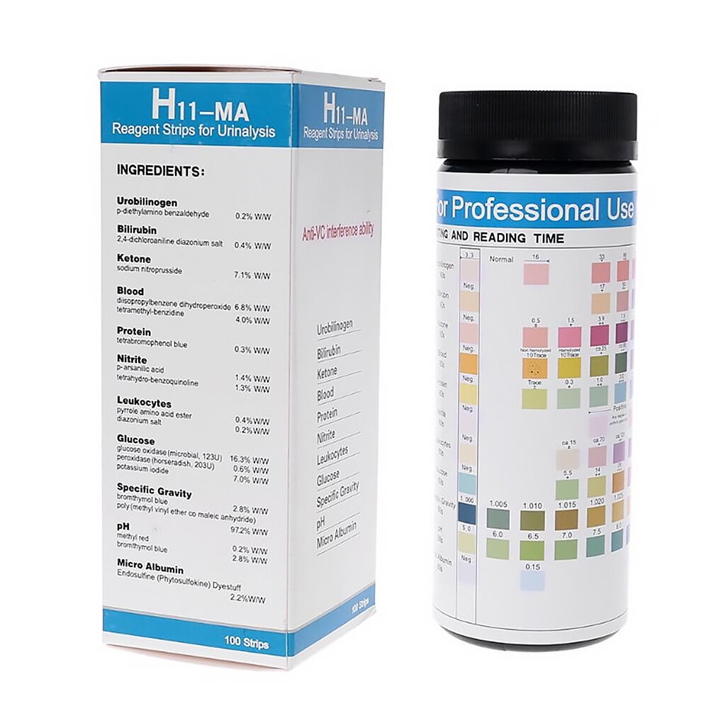 500pcs Urine Sample Test Strip Dipstick 11 Parameter Urinalysis Reagent ...