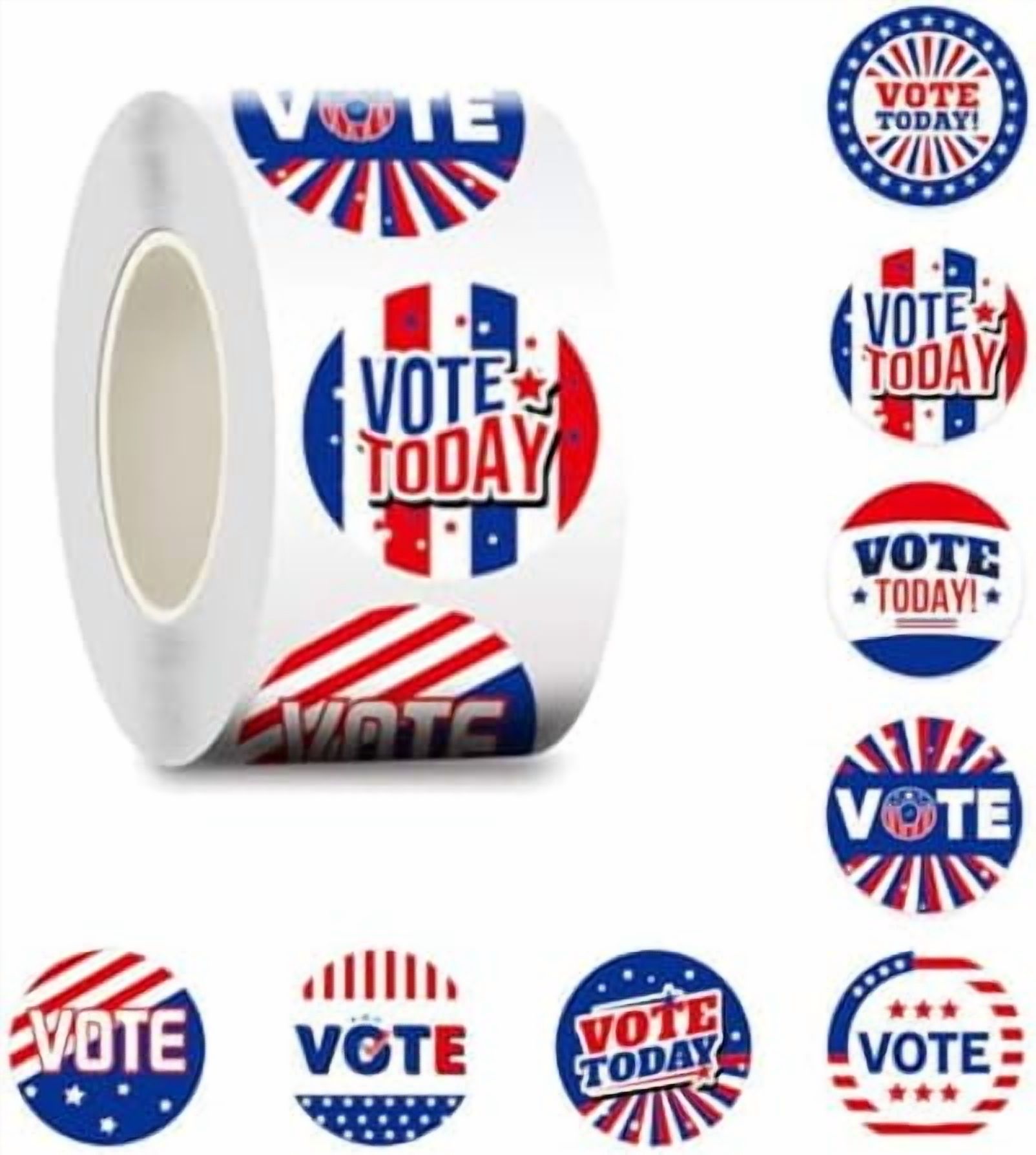 500pcs Vote Stickers, 1Roll I Voted Stickers, 1.5 inch I Voted Today ...