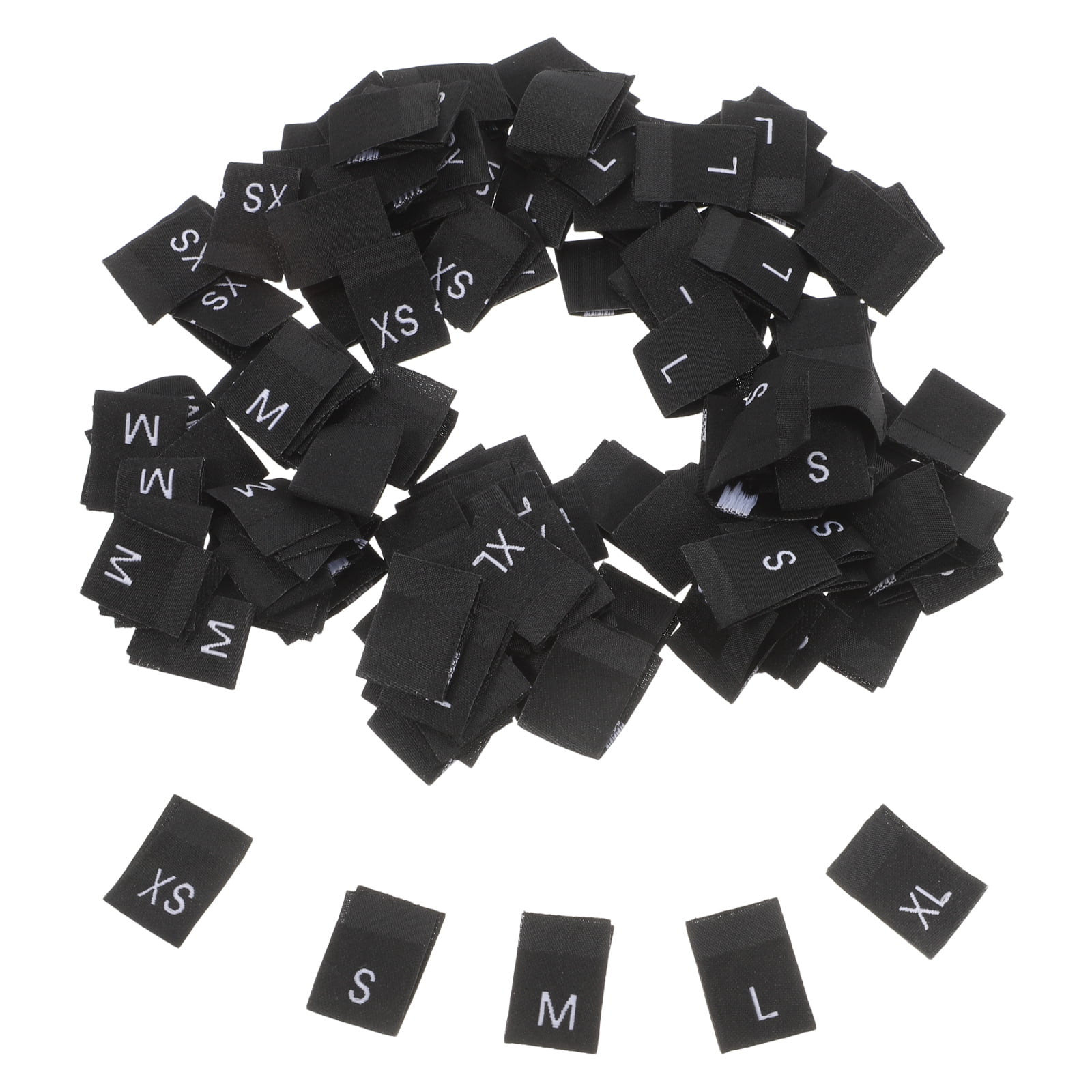 Minkissy 500pcs Sewing Labels Black Polyester Labels for Clothing ...