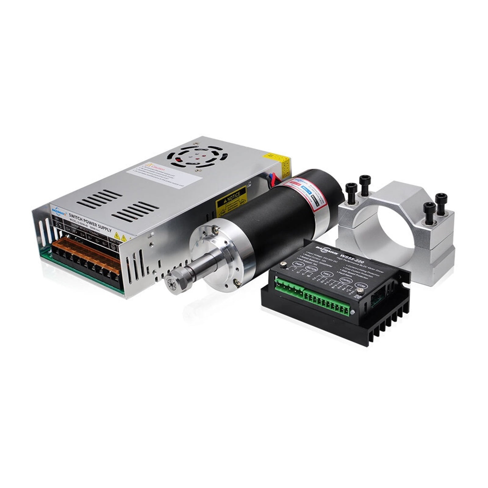 500w Brushless Spindle Motor ER11 DC Motor for CNC Milling with Power ...