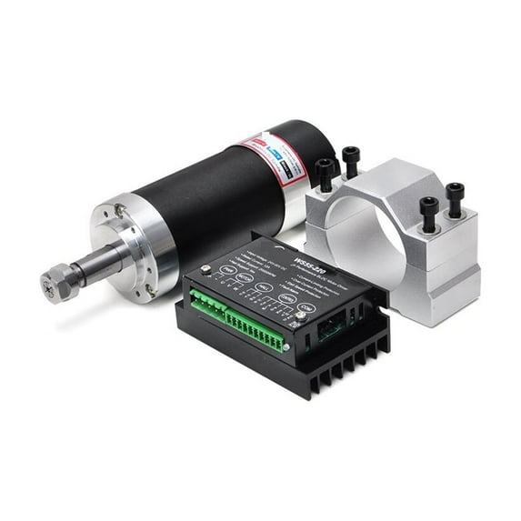 500w ER11 CNC Brushless Spindle Motor 48v DC Spindle Motor with WS55 ...