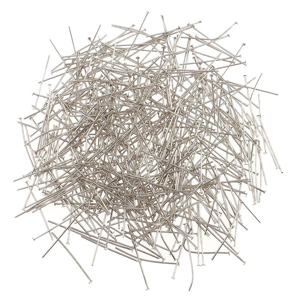 500x Flat Head Pin Sequin Pins for Jewelry Making Beading Craft 32mm ...