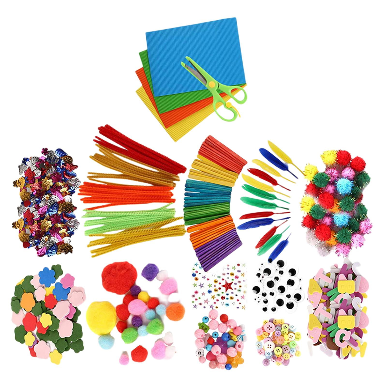 500x Kids Pipe Cleaners Craft Cream Sticks DIY Crafting Set - Walmart.com