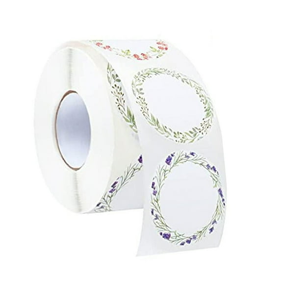 500x/Roll Self-Adhesive Labels Round Stickers Jar Labels Labels Baking ...