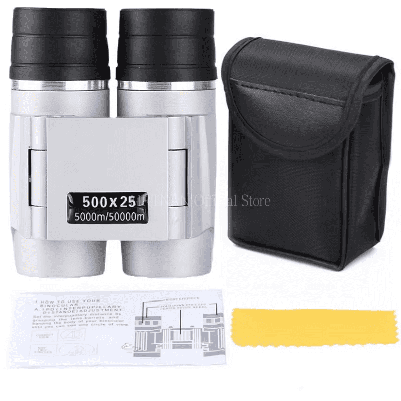 500x25 High Power HD Low Light Level Night Vision Binoculars Portable ...