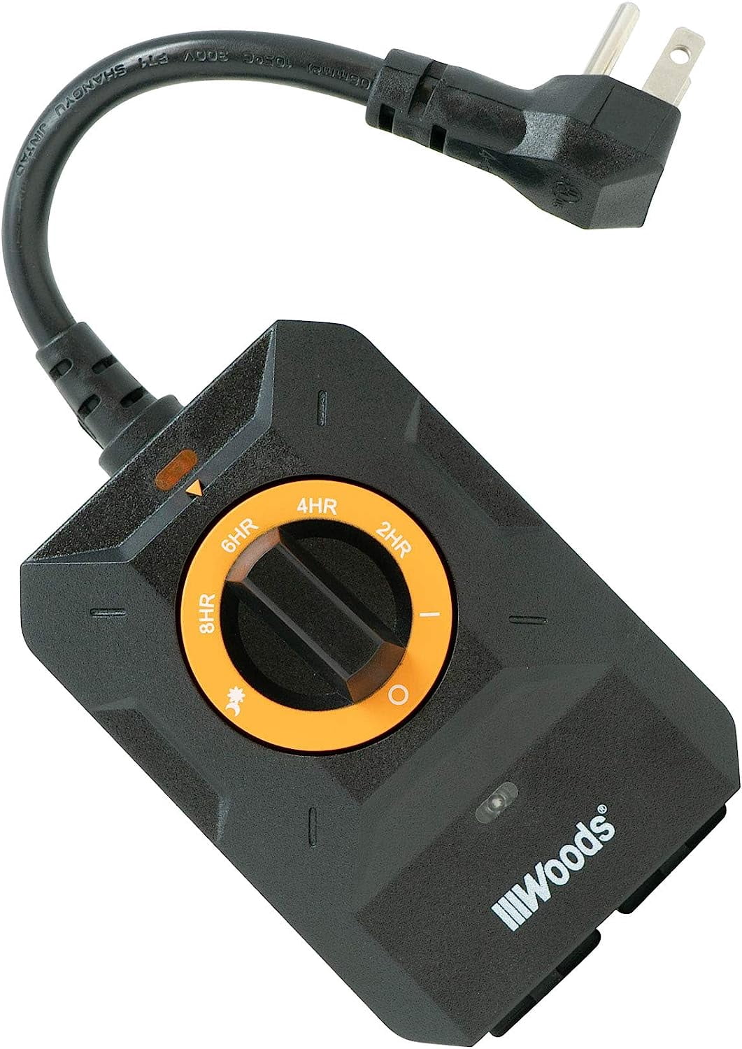 50122WD Outdoor Dusk to Dawn Lighting Timer; 2 Grounded Outlets; Black ...