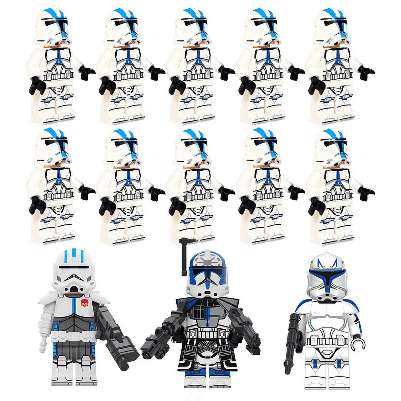 501st Clone Troopers Mini Figures Building Blocks Toys, 13 Pcs Star War ...