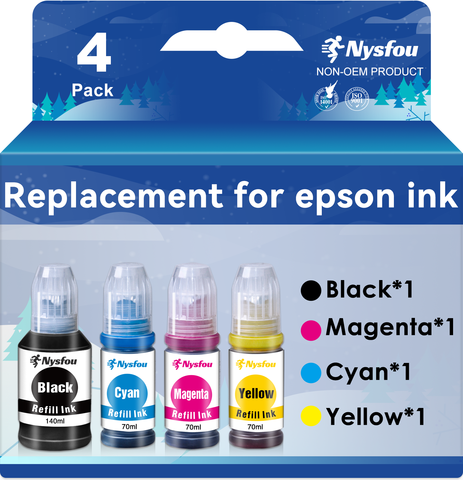 Compatible Ink Bottle replacement for Epson 502 T502 Ecotank Refill Ink ...