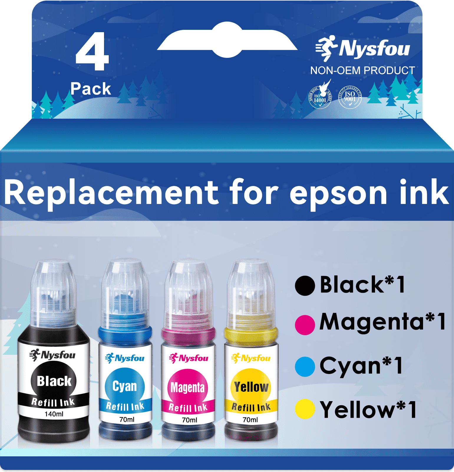 Compatible Ink Bottle replacement for Epson 502 T502 Ecotank Refill Ink ...