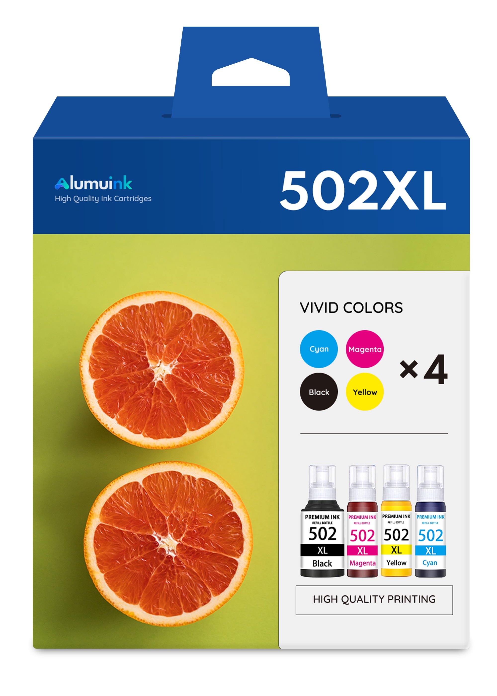 502 Ink Ultra-high Capacity Bottle Color Combo Pack Replacement for ...