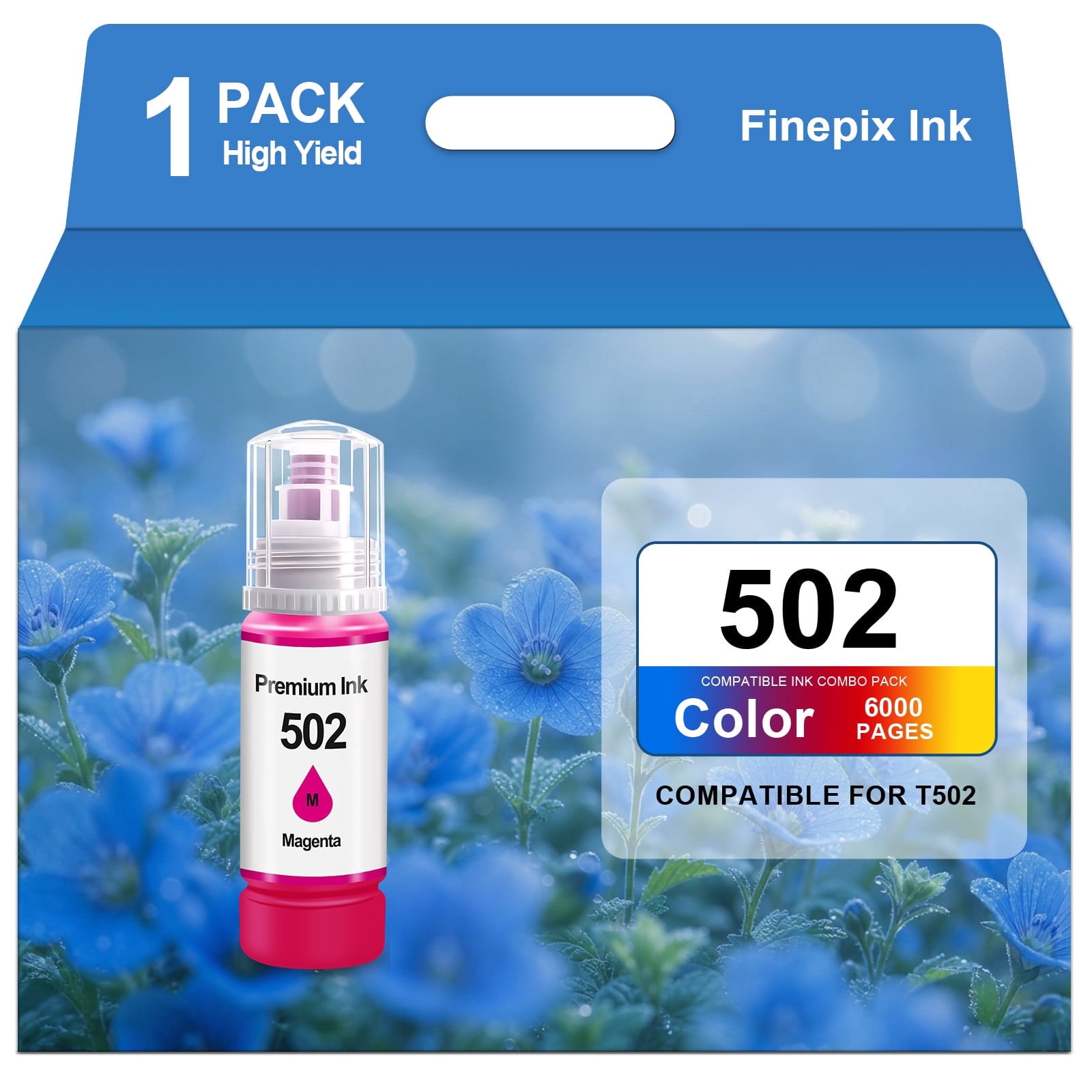 502 Refill Ink Bottle Compatible with Epson 502 Ink Bottle for EcoTank ...