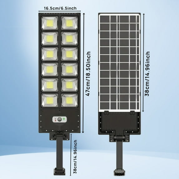504 LED 6500K Solar Street Light, 3000LM Super Bright with Motion ...