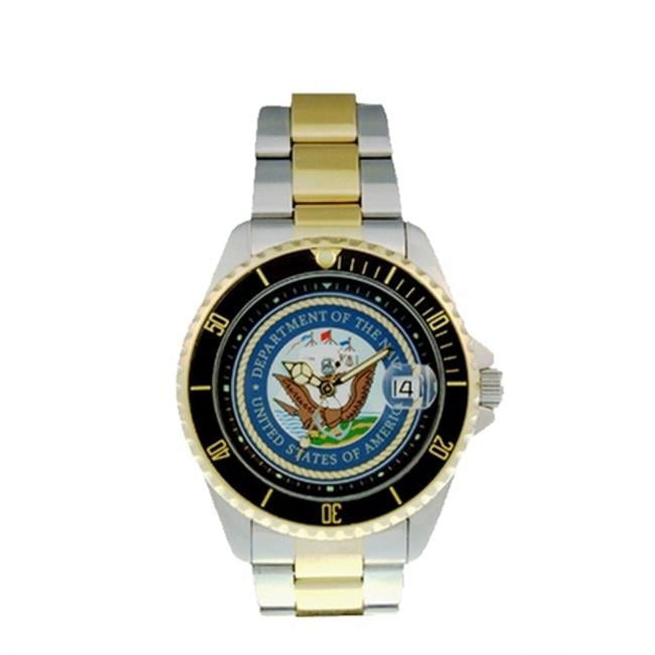 50493 Mens Navy Military Watches Two Tone - Walmart.com