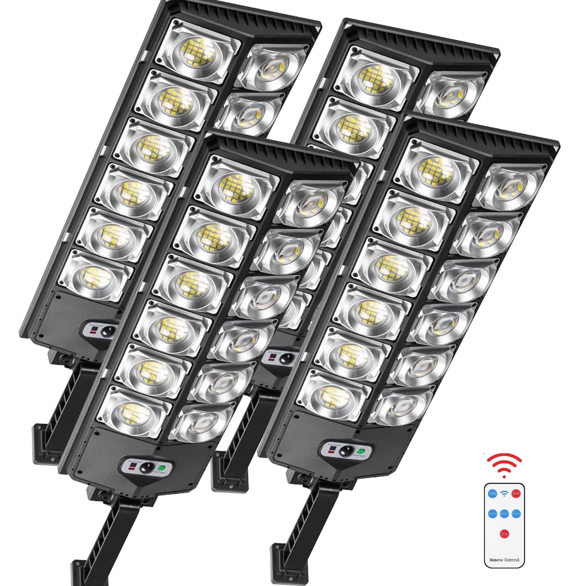 Kepeak 504LED Solar Street Lights Outdoor, 270° Wide Angle, Motion ...