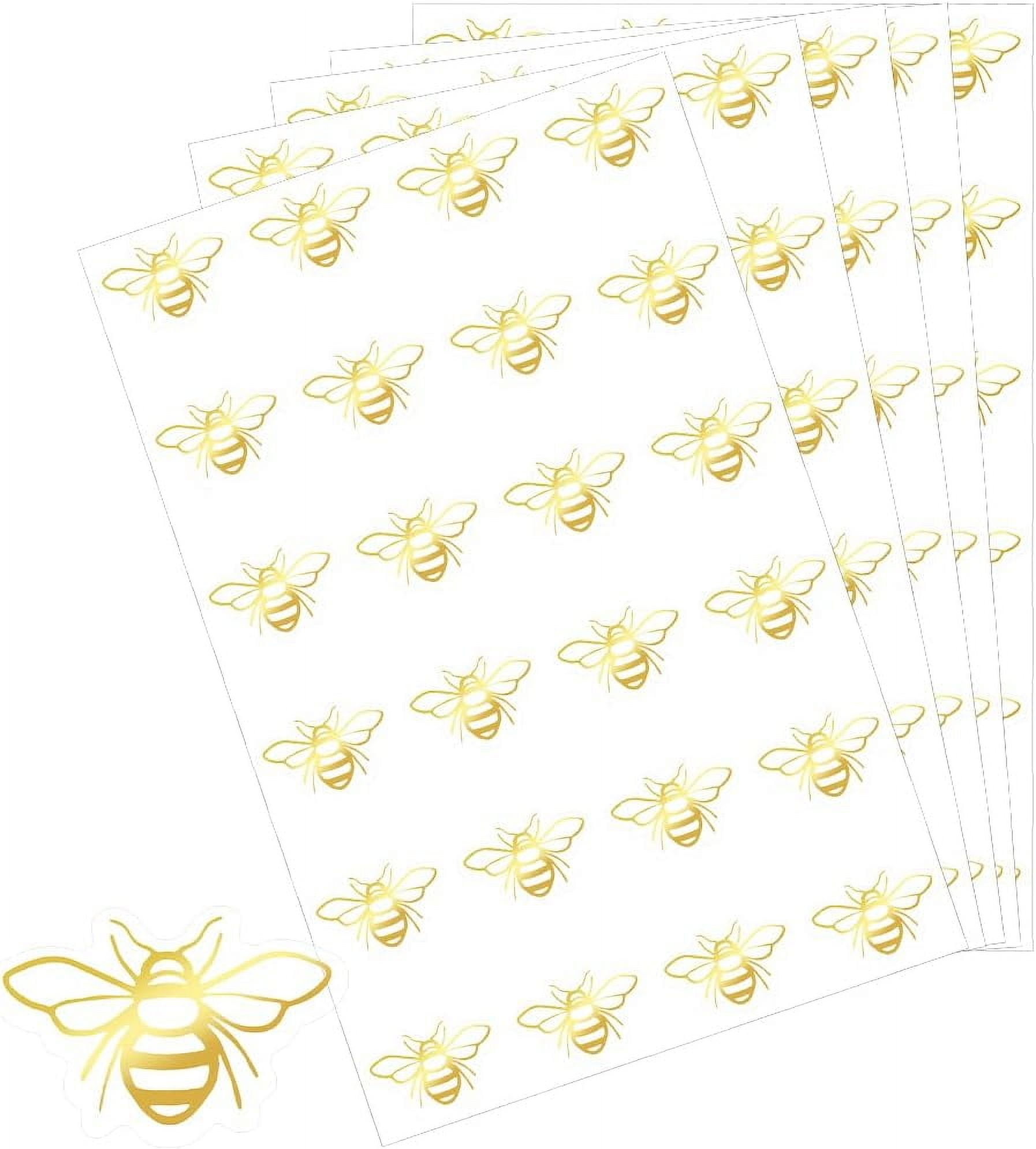 504Pcs Bee Stickers Gold Insect Stickers Self-Adhesive Gold Foil ...