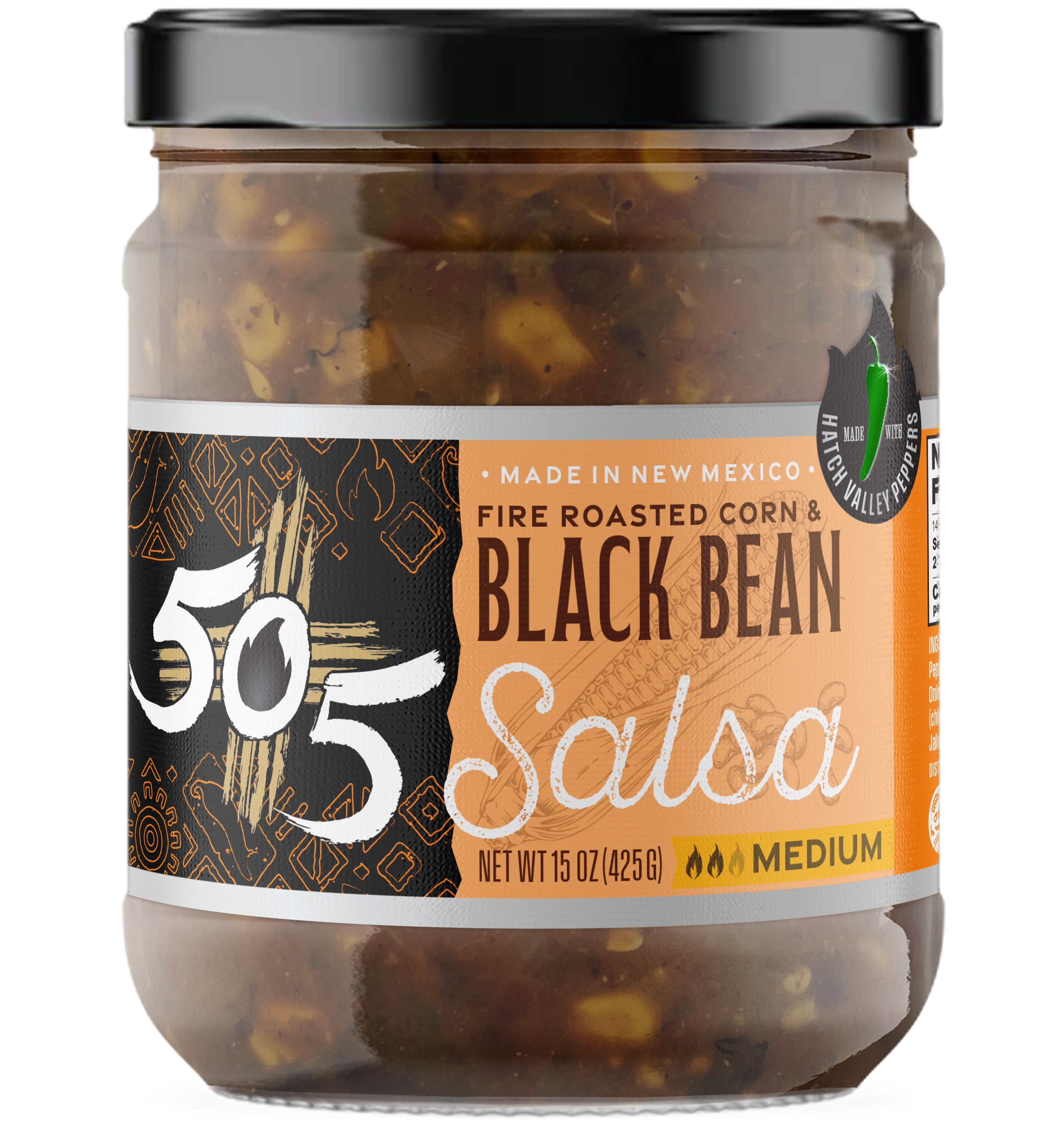 505 Southwestern Fire-Roasted Corn & Black Bean Salsa, Medium, 15oz ...