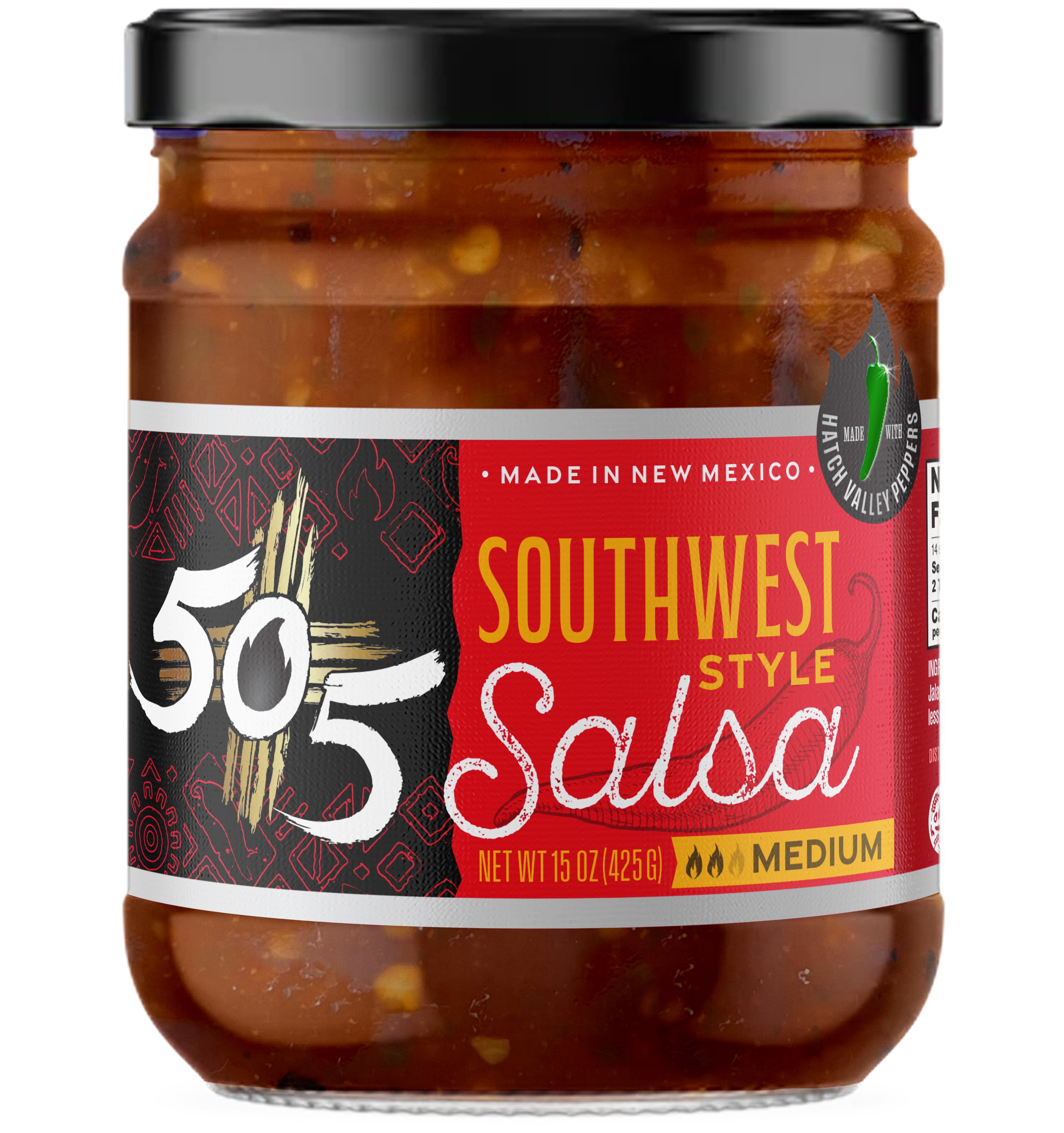 505 Southwestern Southwest Style Medium Salsa, 15oz Glass Jar, Shelf ...