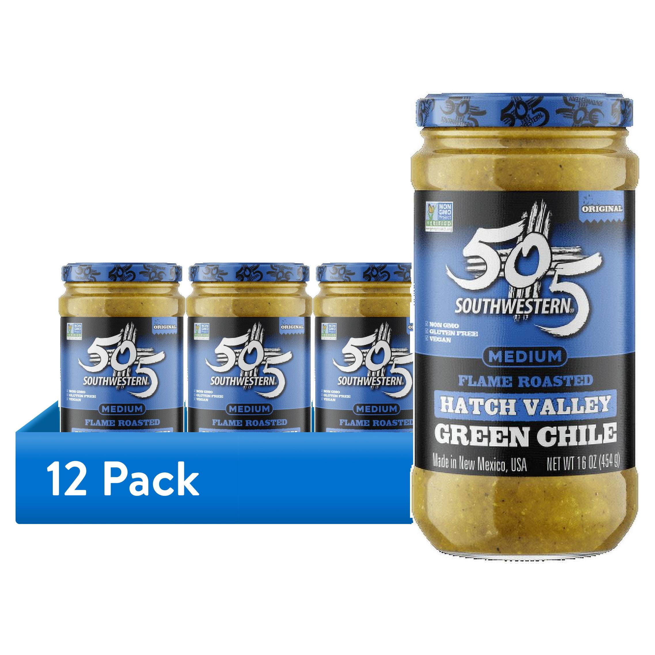 (12 pack) 505 Southwestern Flame-Roasted Hatch Green Chiles, 16 oz ...