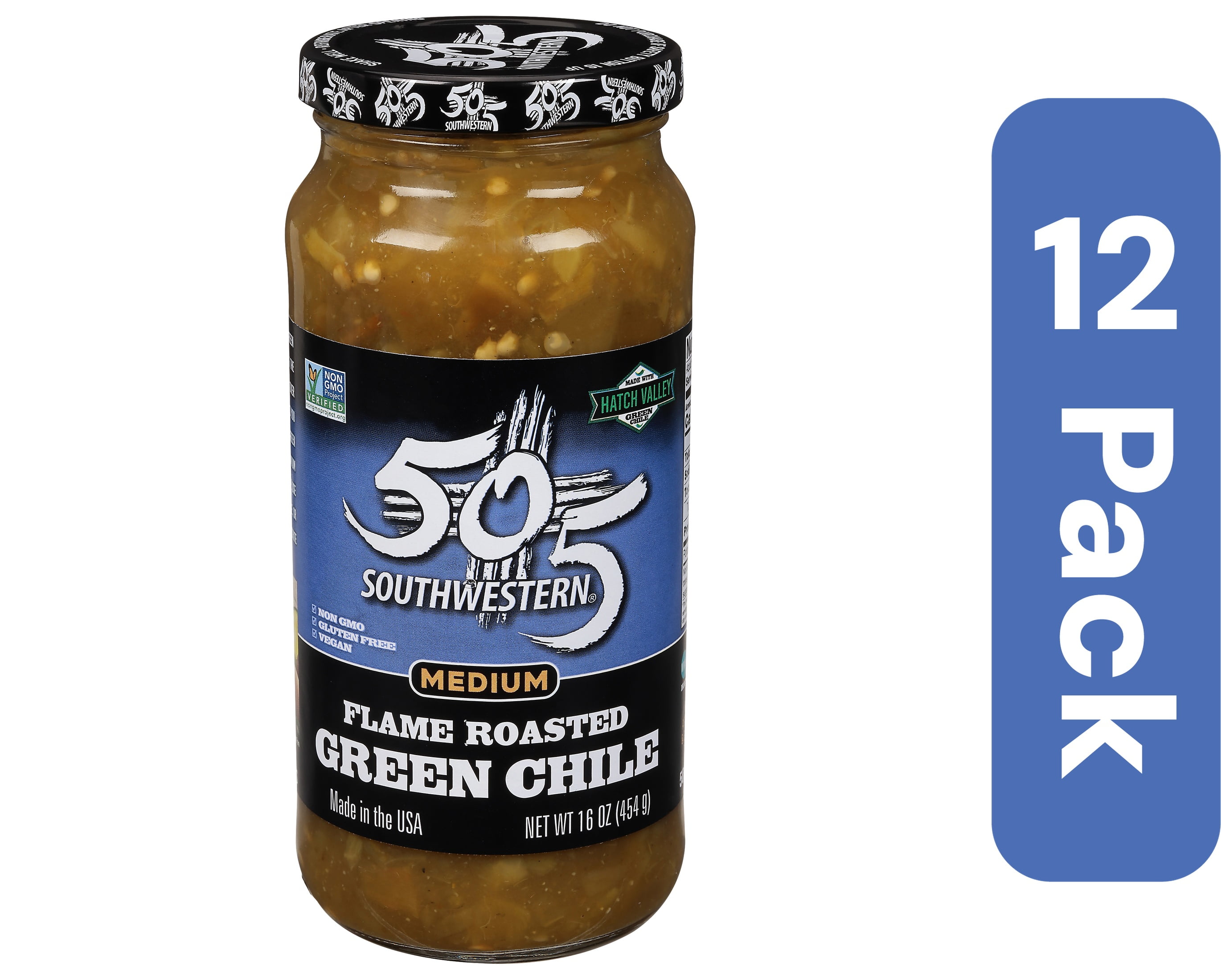505 Southwestern Roasted Green Chile Salsa 16 oz (Pack Of 12) - Walmart.com