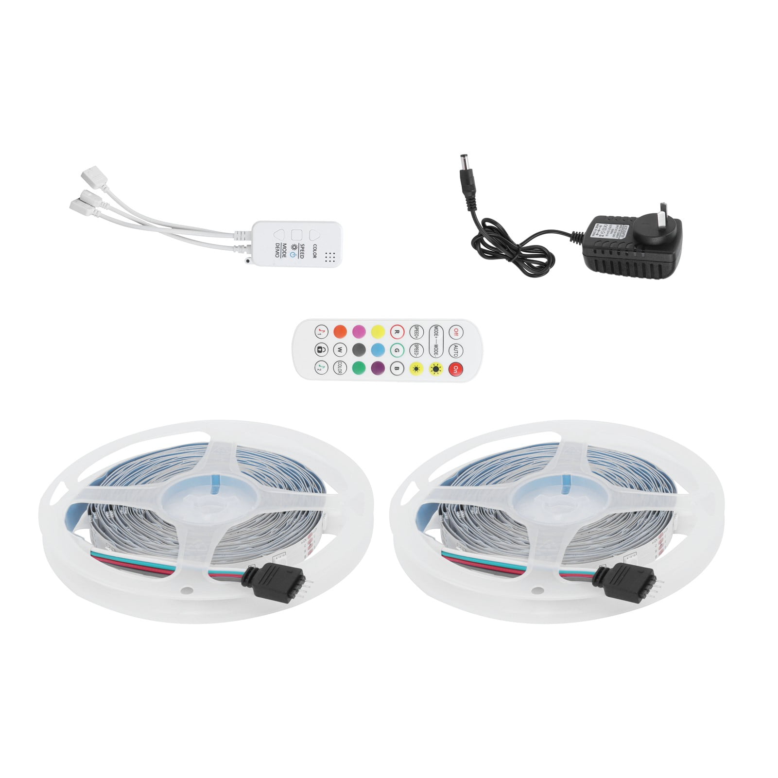 5050 SMD, Color Changing, Mood Lighting with 24-Key Remote, AC 100-240V ...