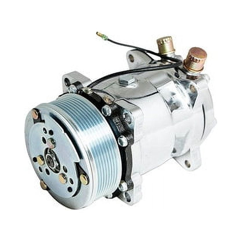 A-Team Performance 508 Style A/C Air Conditioning Compressor, Chrome, 7 ...