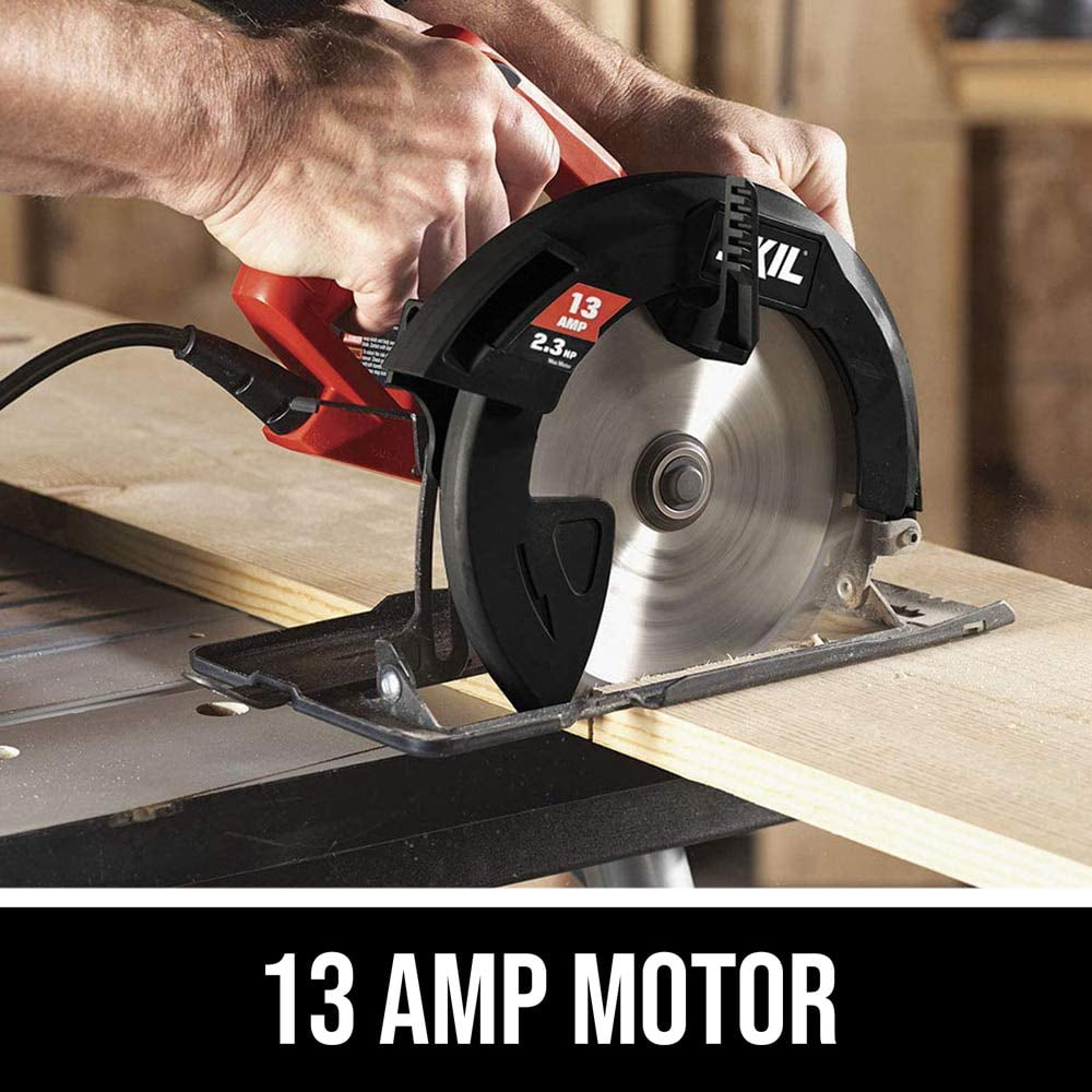 5080-01 13-Amp 7-1/4" Circular Saw, Red - Walmart.com