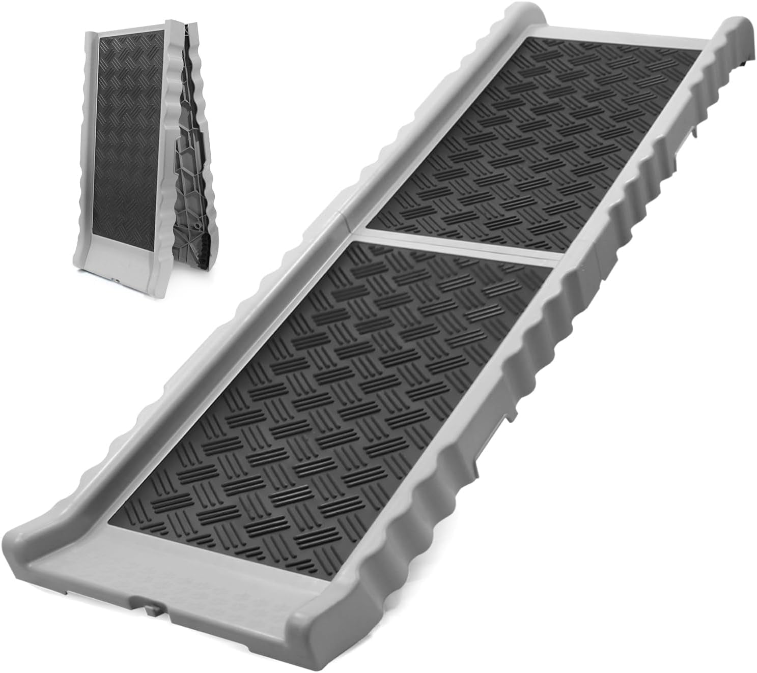 50894 Pet Ramp with Poly Grass - Folding, Portable Dog Ramp for Cars ...