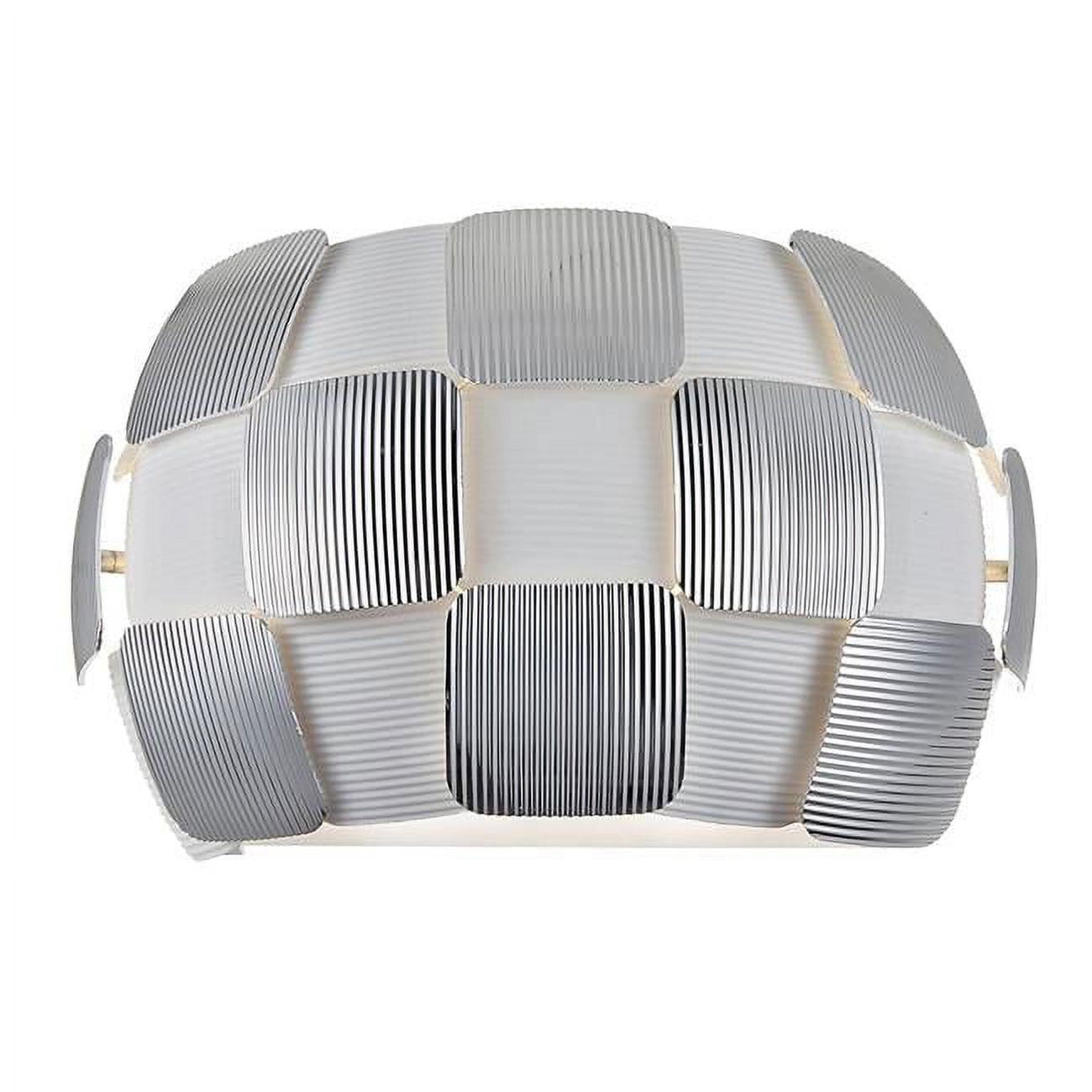 50907LEDD-WH-CH Layers Led Wall Sconce - White Shade, Chrome - Walmart.com