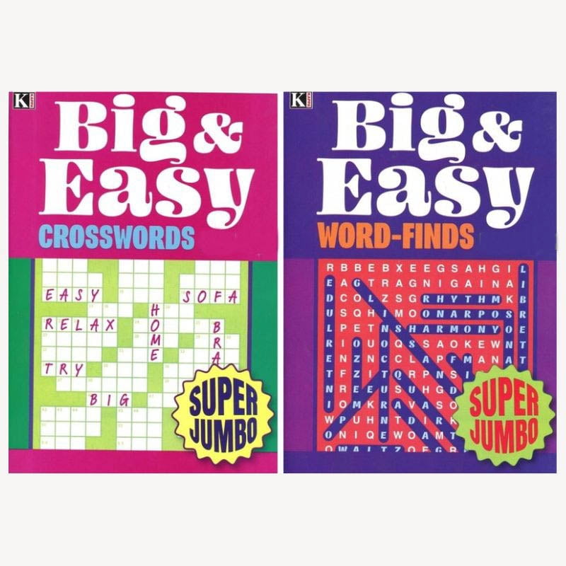 5091-EG5-2 - WORD FIND SUPER JUMBO BIG AND EASY CROSSWORDS AND WORD ...