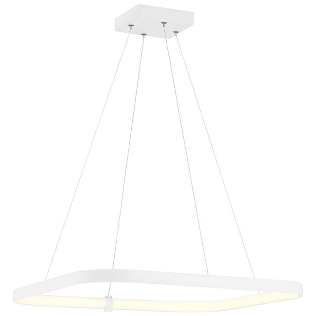 50946LEDD-MWH-ACR Ravello Dual Voltage LED Pendant Ceiling Light, Matte ...