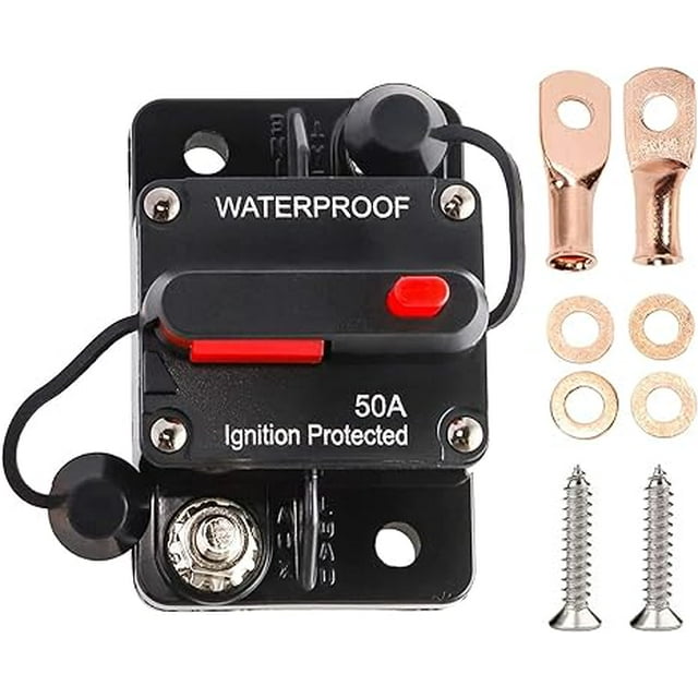 50A Amp Circuit Breaker for Boat Trolling Motor Marine ATV Vehicle ...