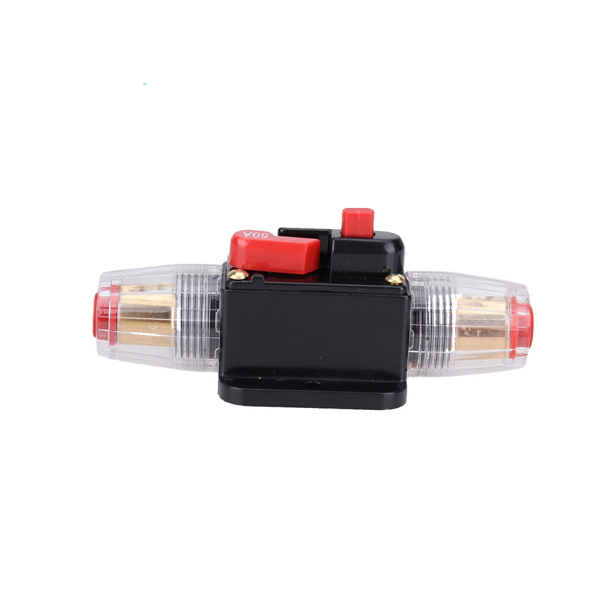 50A Auto Car Protection Stereo Switch Fuse Holders Inline Circuit Breaker Reset Fuse Inverter ...