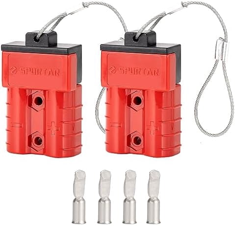 50A Battery Quick Disconnect, 2PCS Connectors Fits 6 AWG Wire 12-36V ...