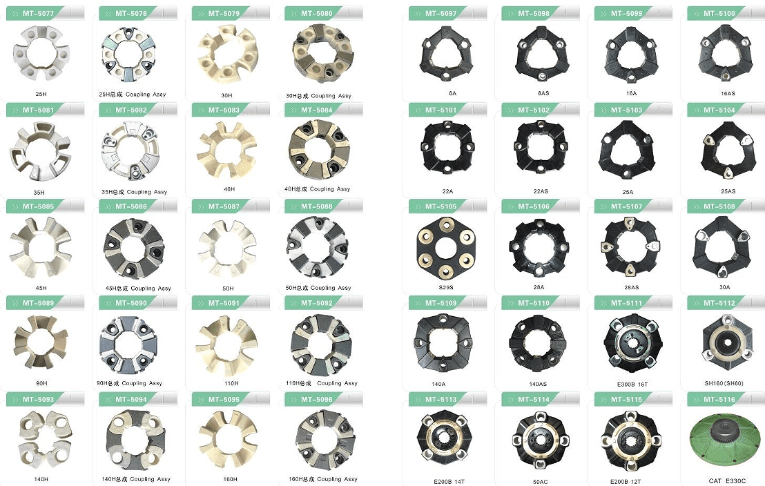 50A Coupling Fits CAT E120B E312B E311 , Kobelco SK120 , Sumitomo SH200 ...