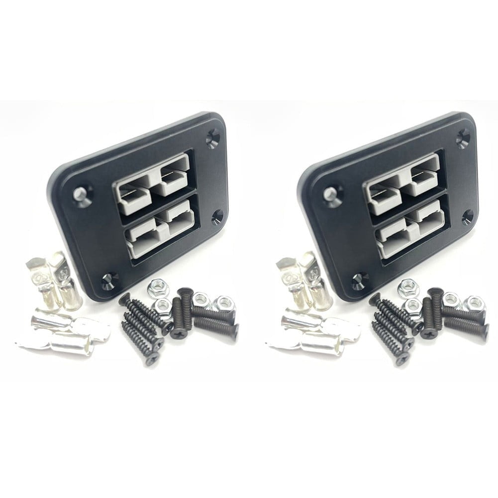 50A Double Flush Mount For Anderson Plug Connector Mounting Bracket For ...