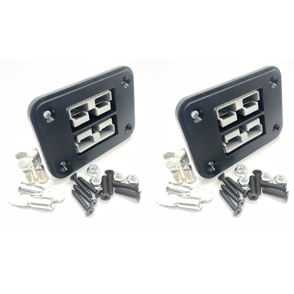 50A Double Flush Mount For Anderson Plug Connector Mounting Bracket For ...