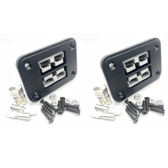 50A Double Flush Mount For Anderson Plug Connector Mounting Bracket For ...