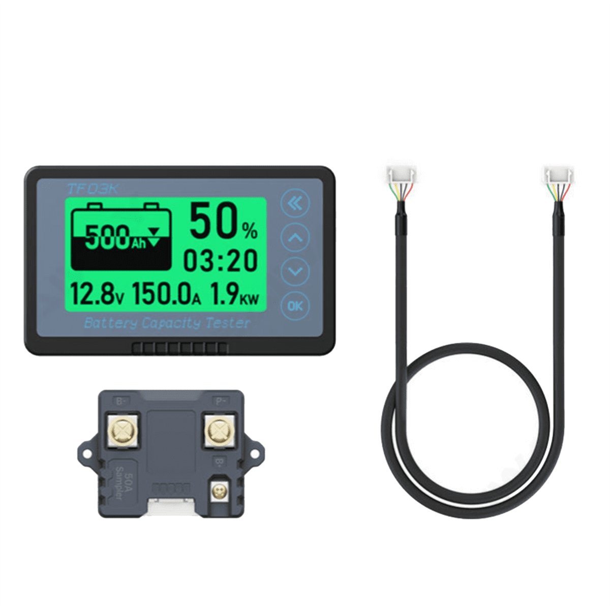 50A TF03KH Digital Voltmeter Meter Battery Capacity Indicator Voltage ...