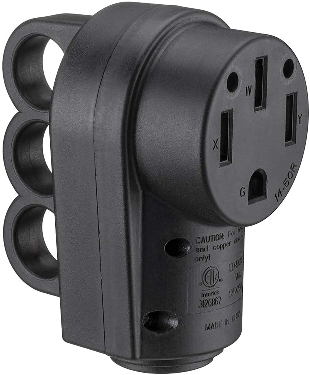 50AMP RV Replacement Female Plug with Easy Unplug Design, ETL Certified ...