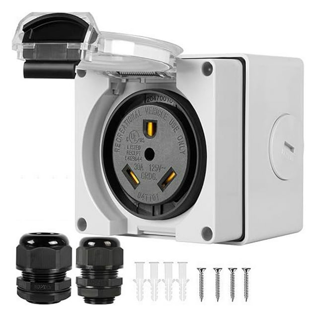 50Amp RV Power Outlet Box,125/250Volt NEMA 14-50R Receptacle, - Walmart.com