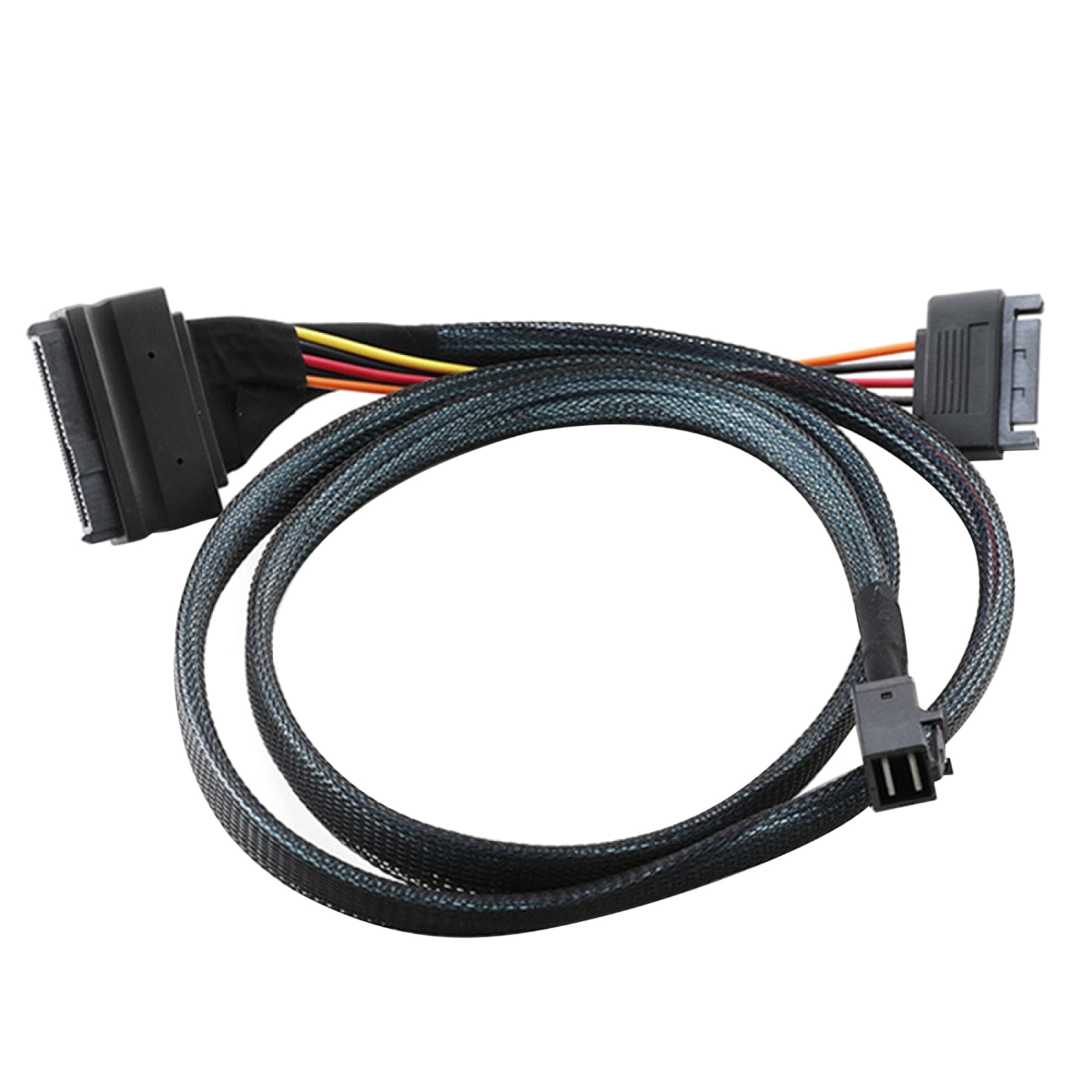 50CM 12G Mini SAS SFF 8643 to U.2 SFF 8639 NVMe SSD Cable with 15P SATA ...