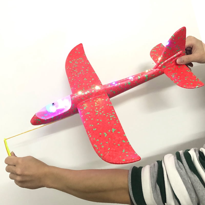 50CM Big Flash Foam Plane Glider Hand Throw Light Inertial AirPlane EPP ...
