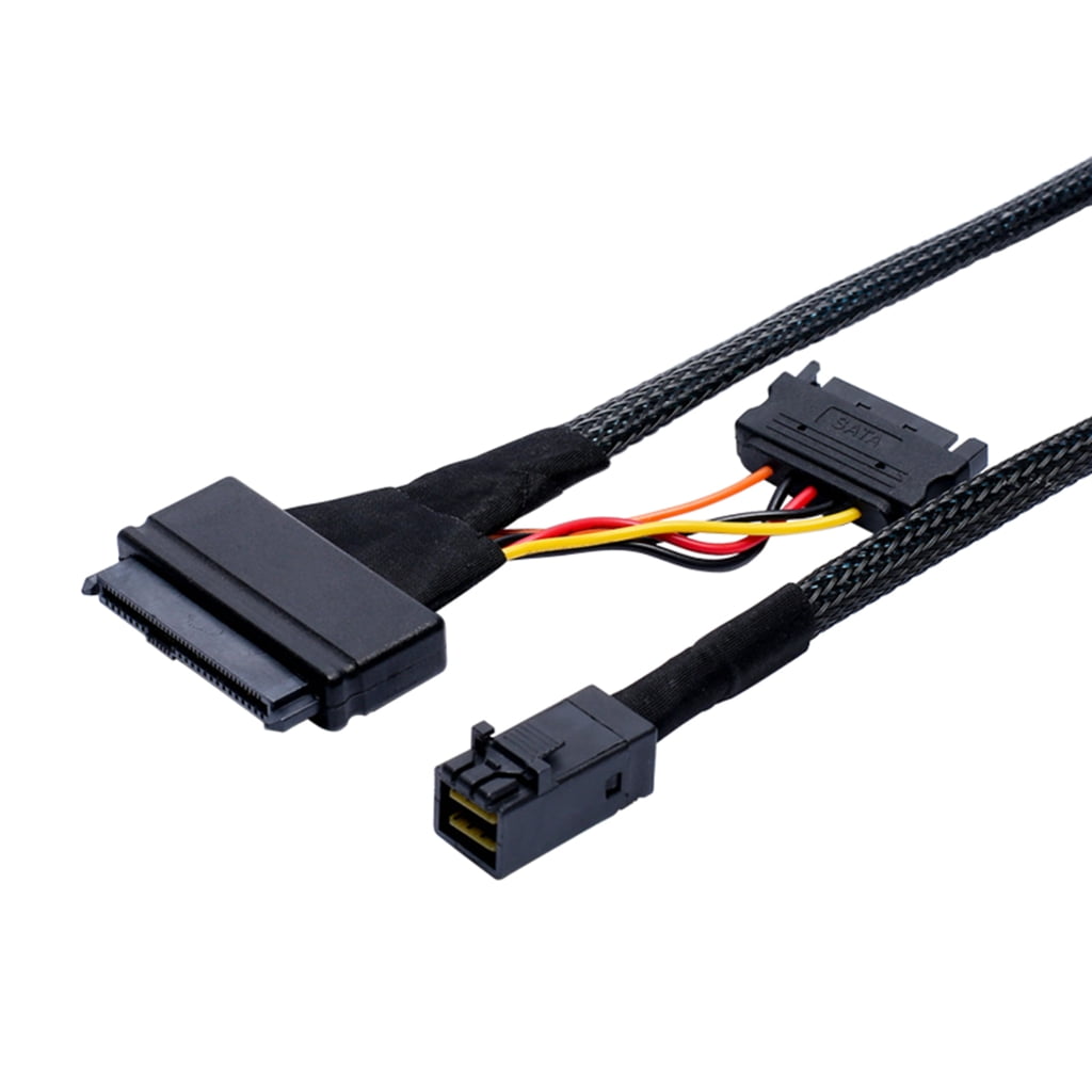 50CM (SFF-8643) to (SFF-8639) NVMe SSD Cable with 15 Pin Female ...