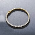50Ct Round Cut Lab Created Diamond Women's Tennis Bracelet 14K Yellow ...
